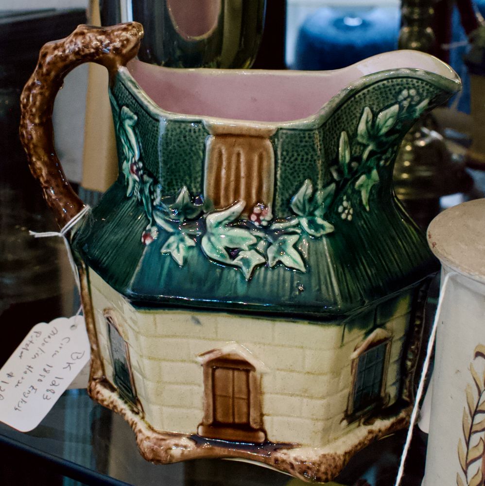Shop Circa 1890 English majolica house pitcher | Hunt & Gather