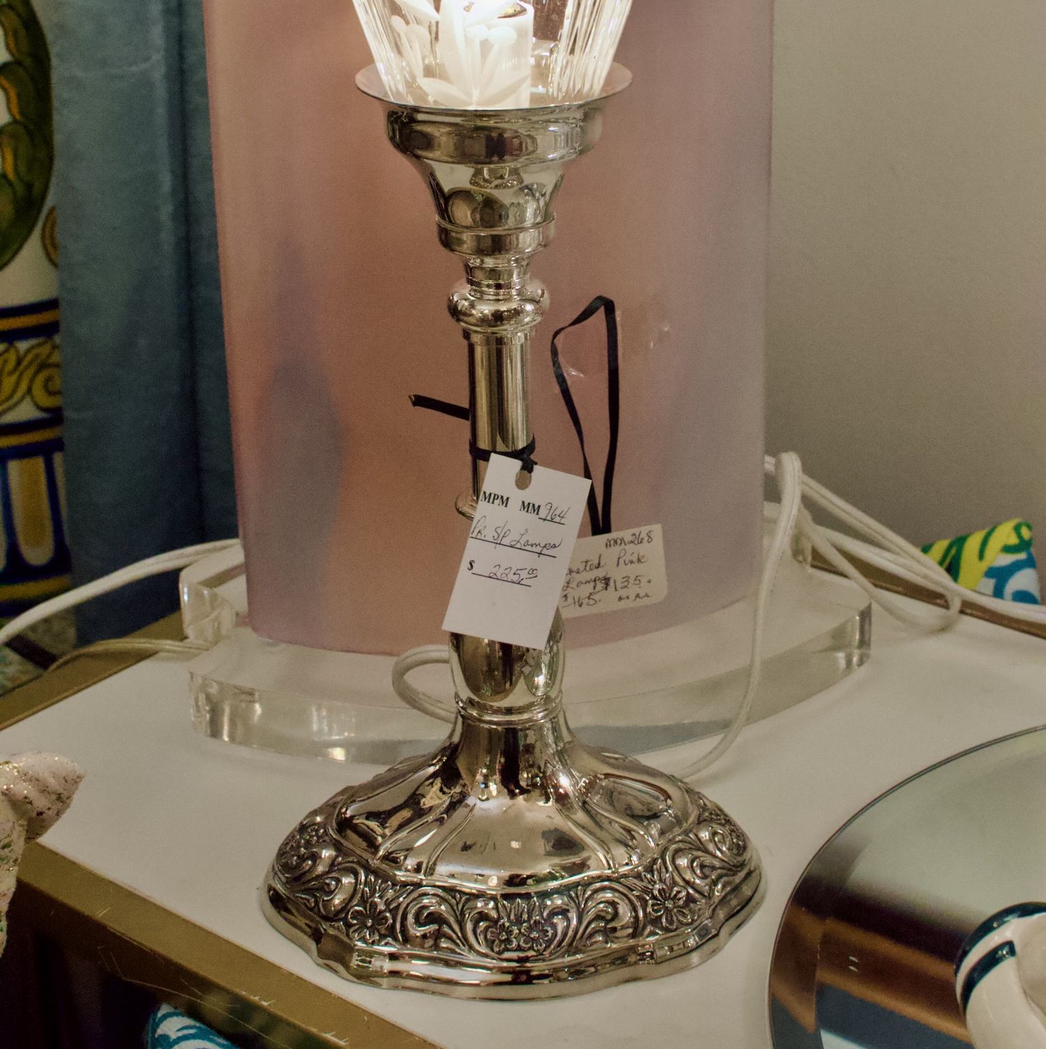 Shop Pair silver plate lamps | Hunt & Gather