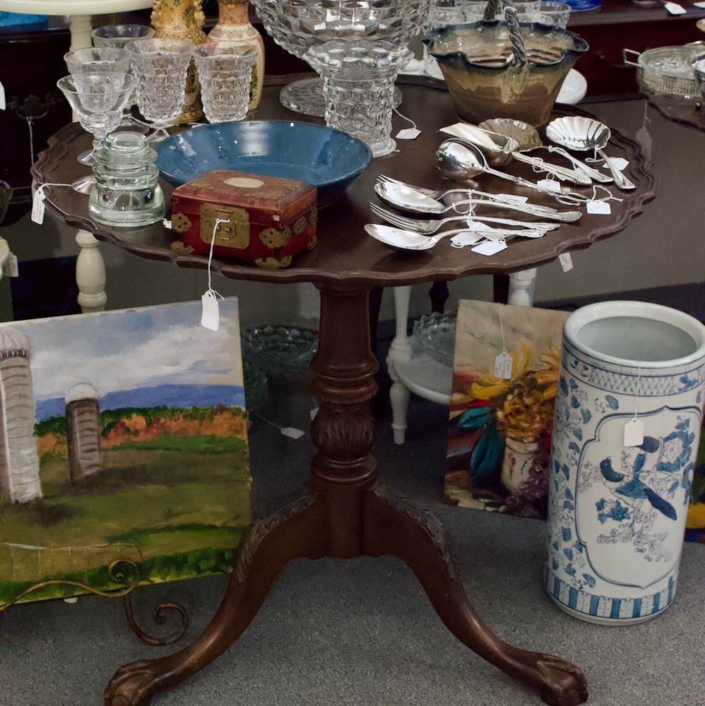 Shop Vintage ball & claw tilt pie crust table | Hunt & Gather